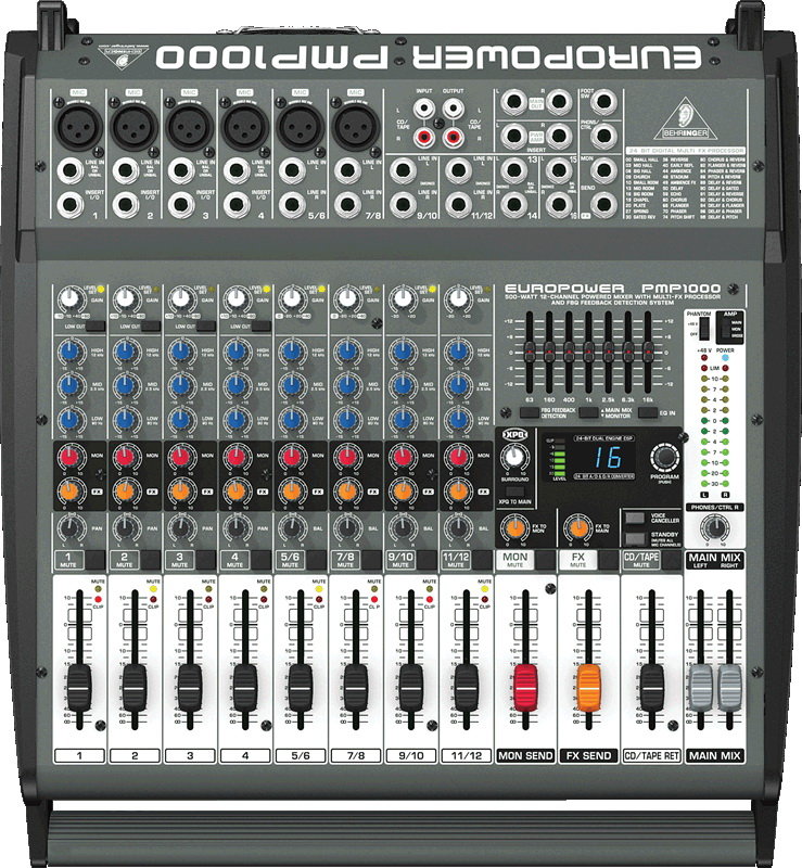 BEHRINGER PMP1000 EUROPOWER Активный микшерный пульт в Москве и Санкт ...